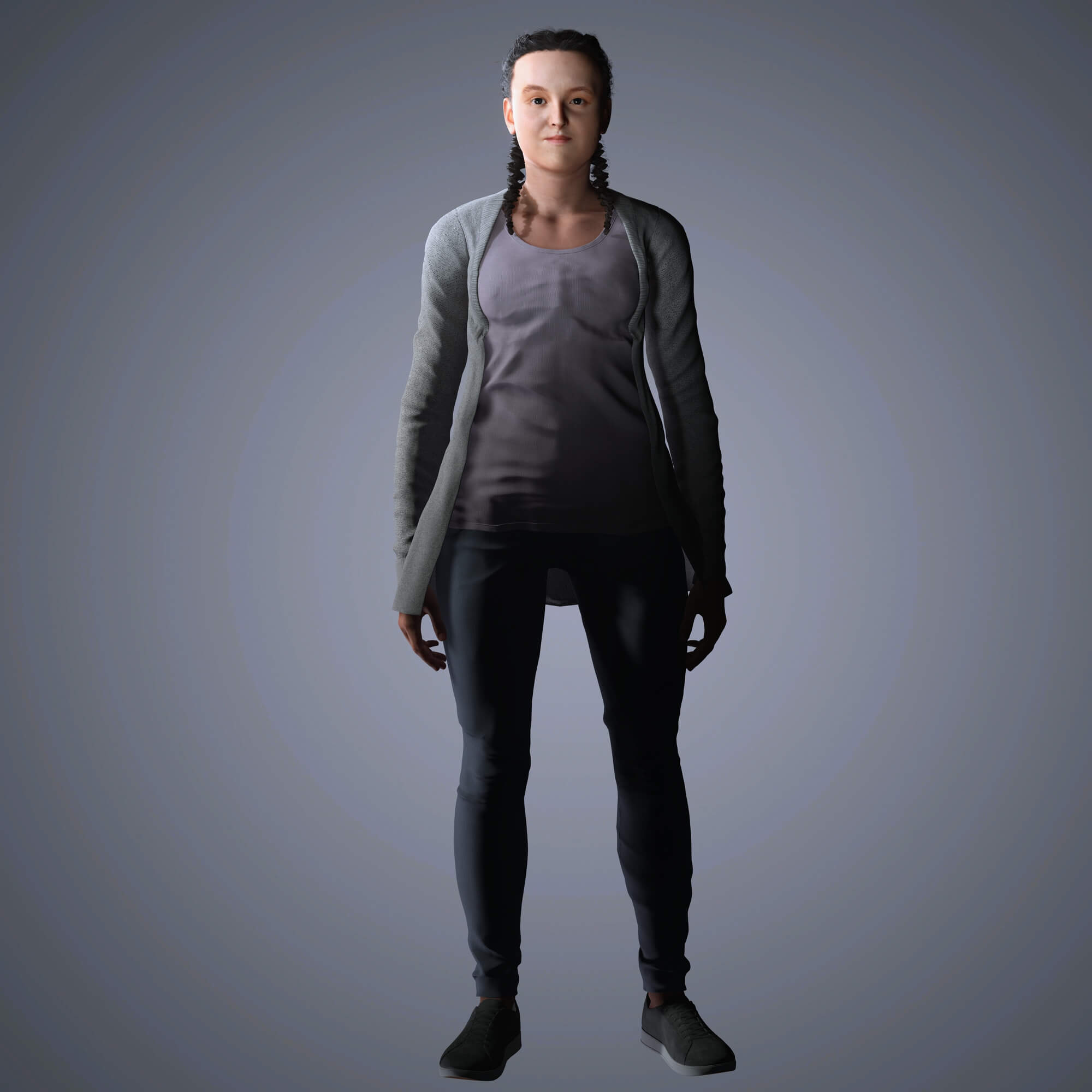 Bella Ramsey Character 3D Model Low-Poly by 3designer94