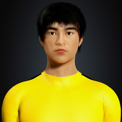 Bruce Lee Character - 3D Model by 3designer94