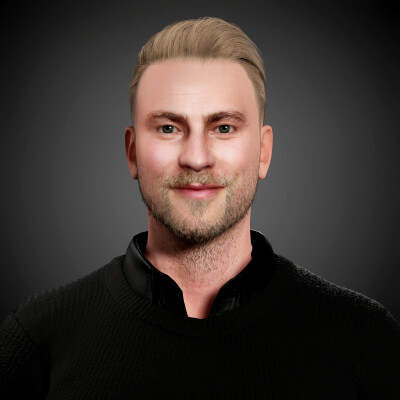 Cameron Fuller Character Low Poly 3d Model by 3designer94