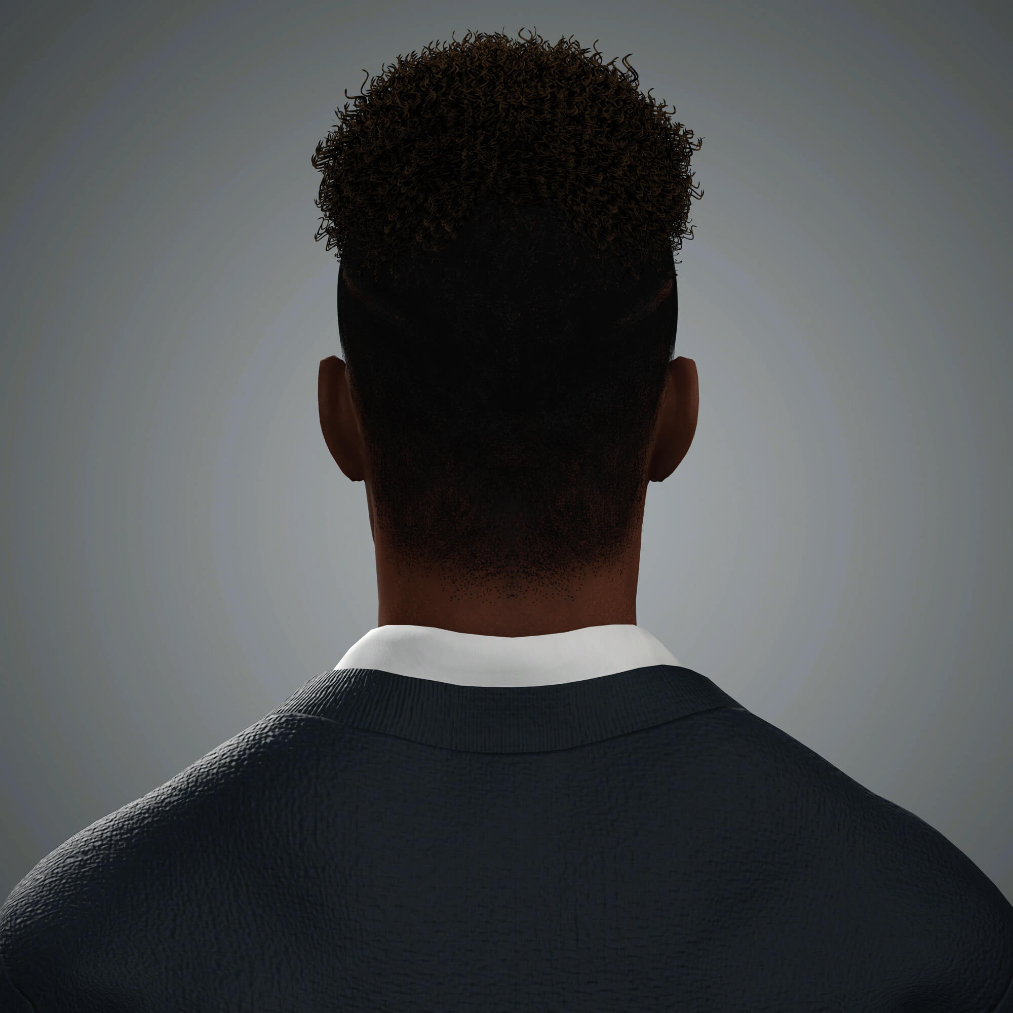 Cartoon Black Male Character Ready for Game and Animation - 3D Model by ...