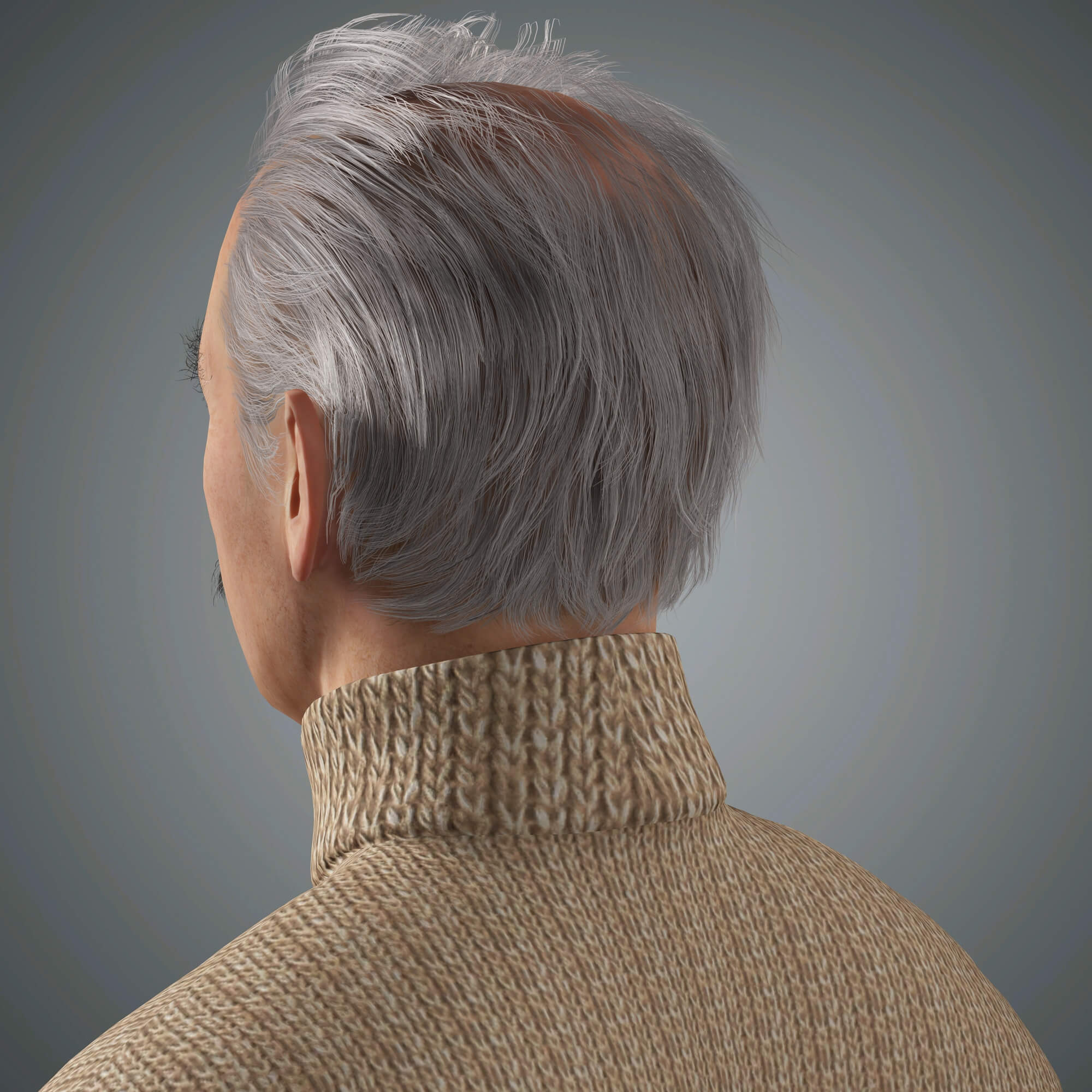 Cartoon Old Male Character Ready for Game and Animation - 3D Model by ...