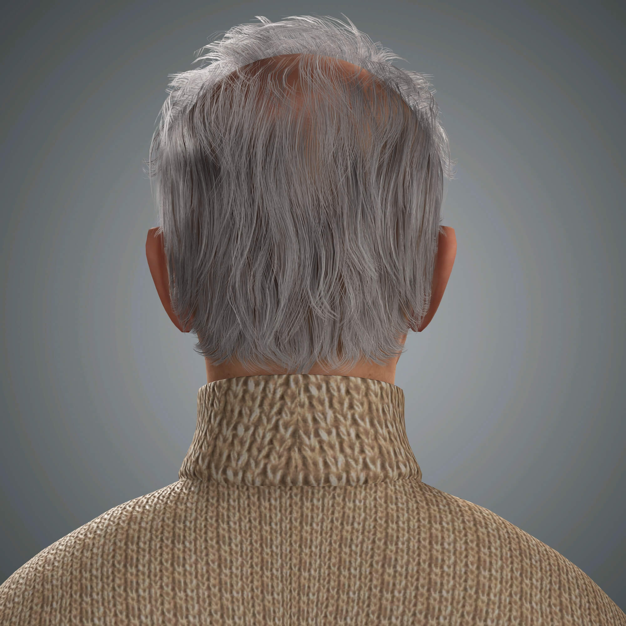 Cartoon Old Male Character Ready for Game and Animation - 3D Model by ...