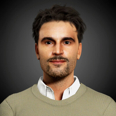 Christopher Abbott Character Low Poly 3D Model by 3designer94