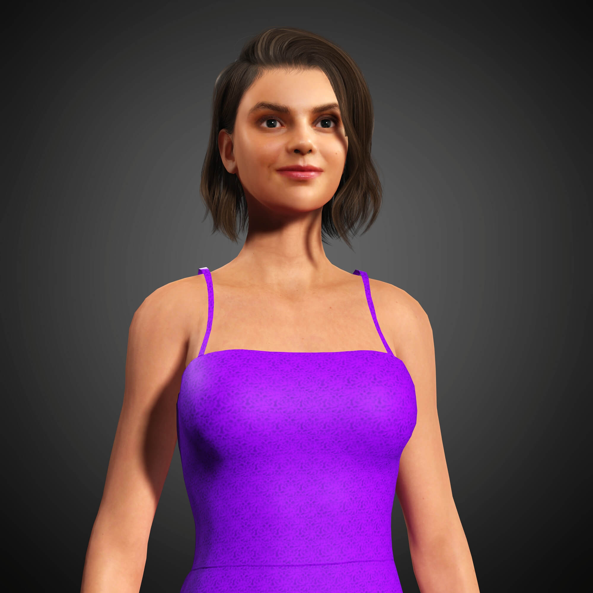 Dafne Keen Character Low Poly 3d Model by 3designer94