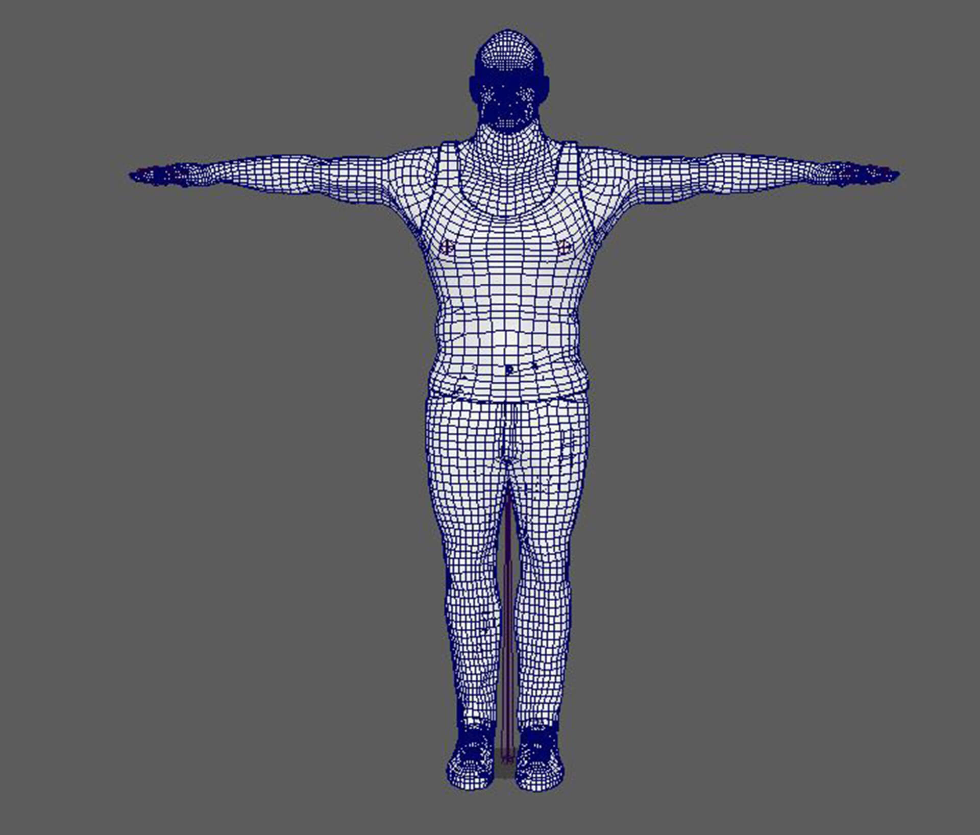 Dwayne Johnson 3D Model Low Poly by 3designer94