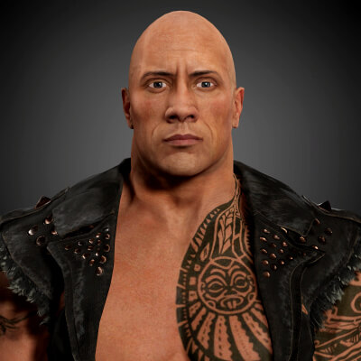 Dwayne Johnson Character Low Poly 3D Model by 3designer94