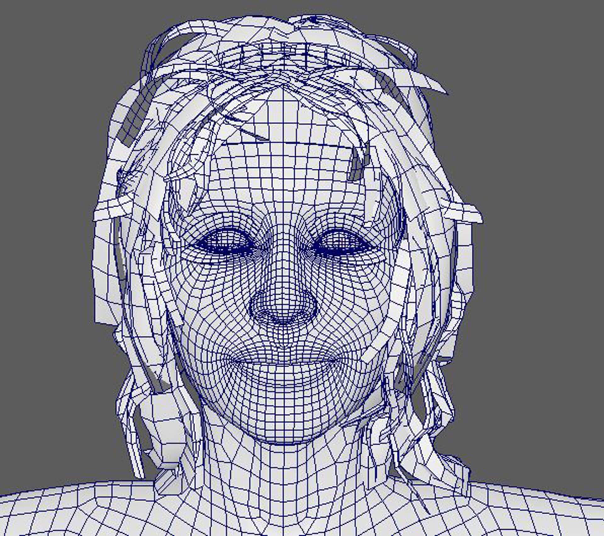 Emilia Clarke Character 3D Model Low Poly by 3designer94