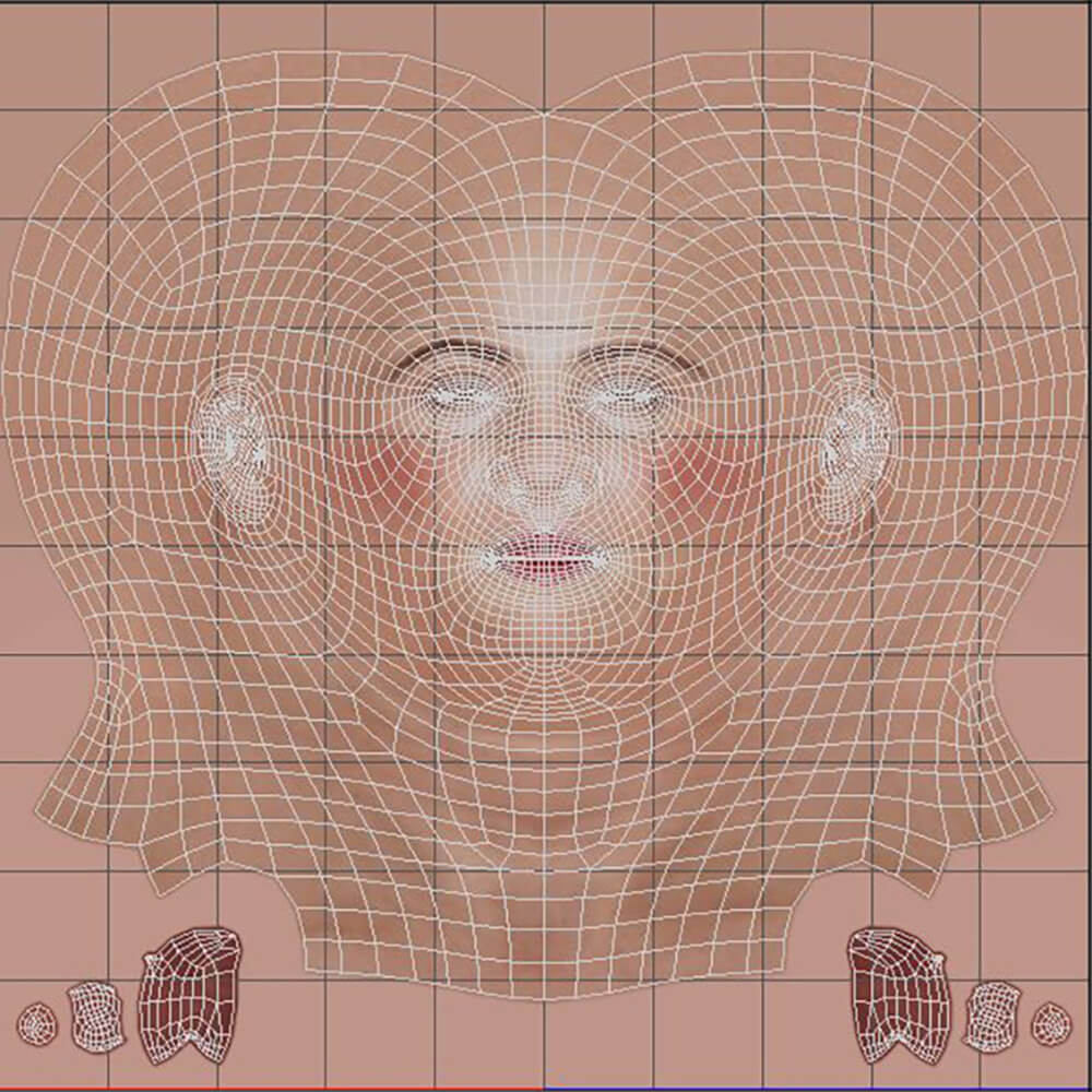 Emilia Clarke Character 3D Model Low Poly by 3designer94