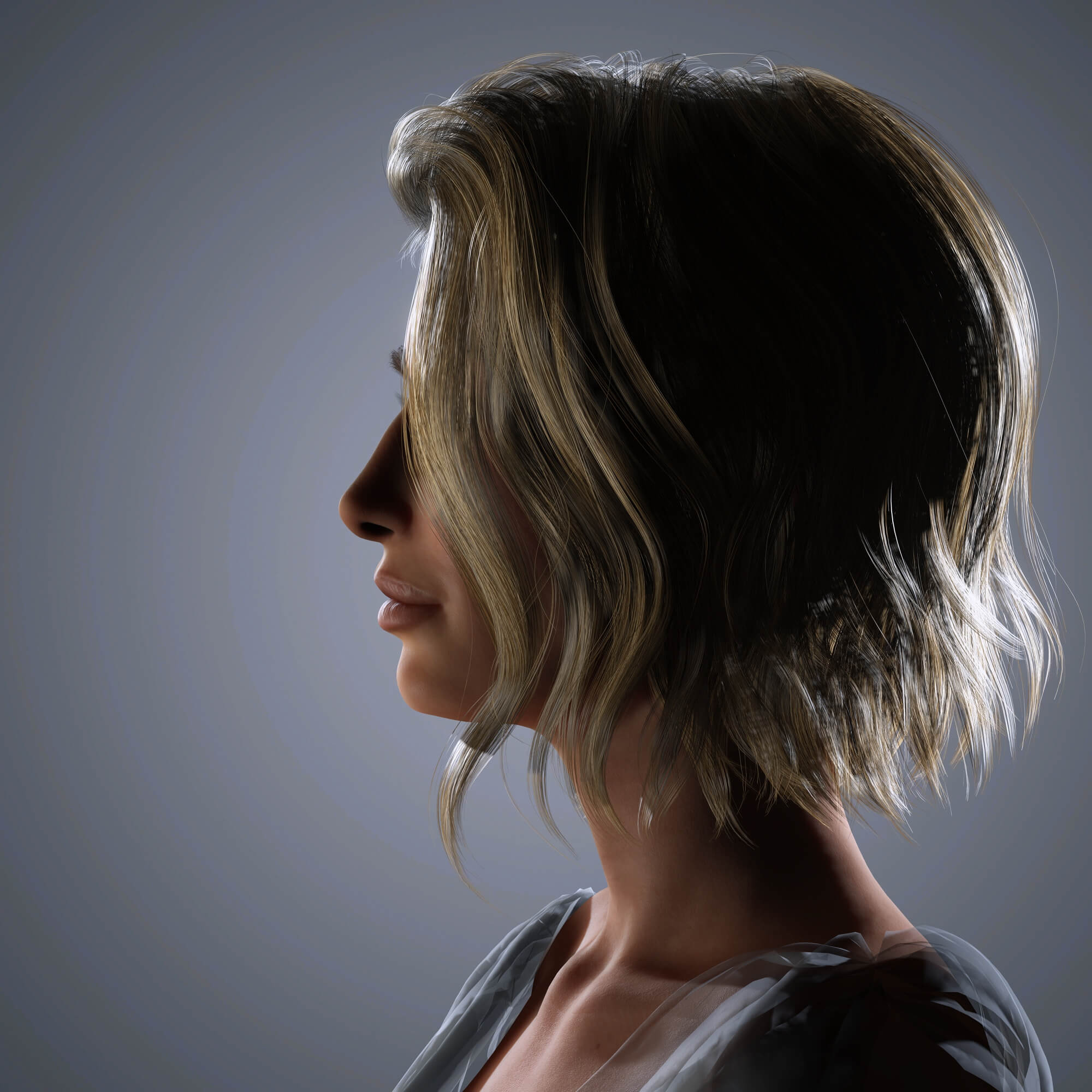 Hailey Bieber Character 3D Model Low-Poly by 3designer94