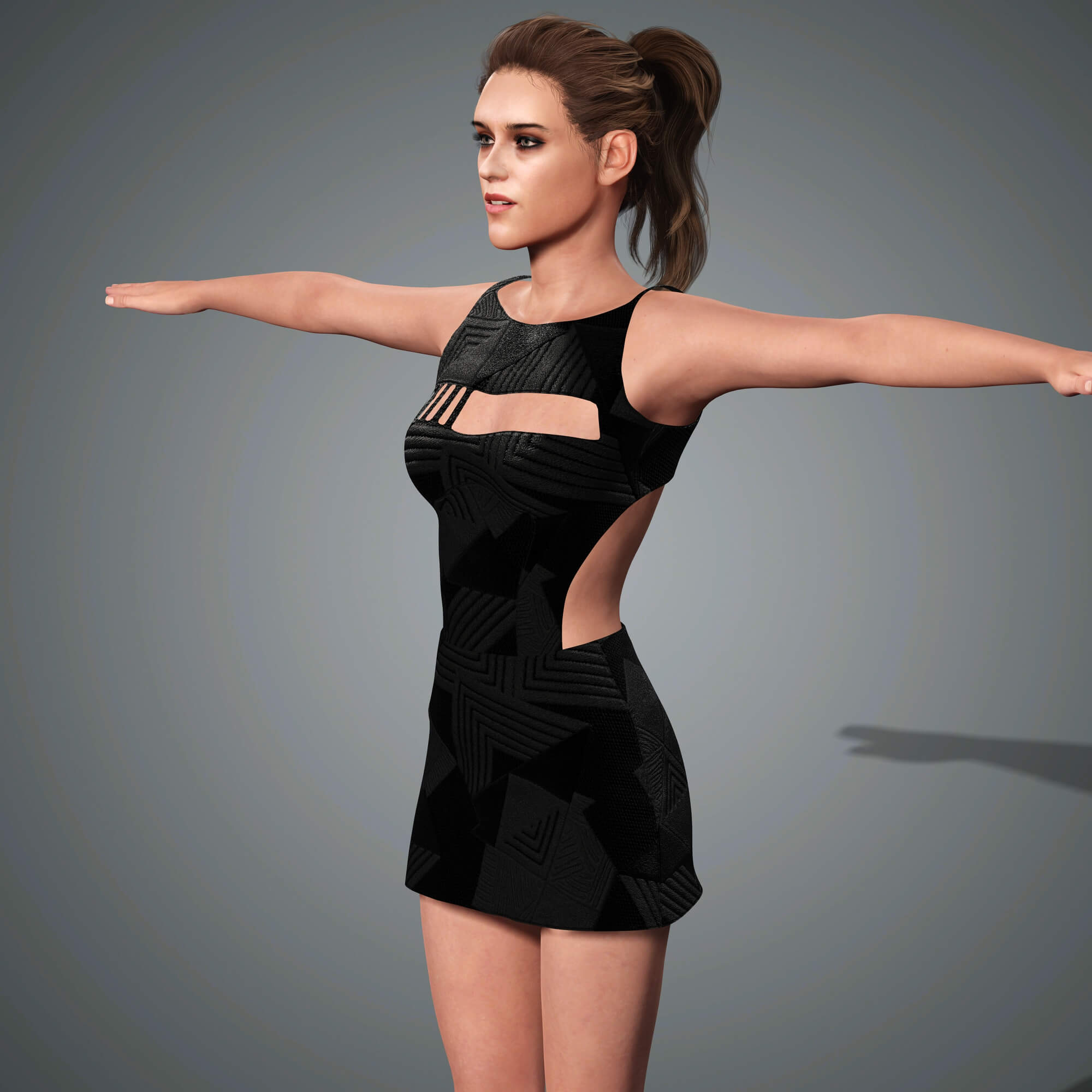 kristen stewart Character 3D Model Low-poly 3D model by 3designer94