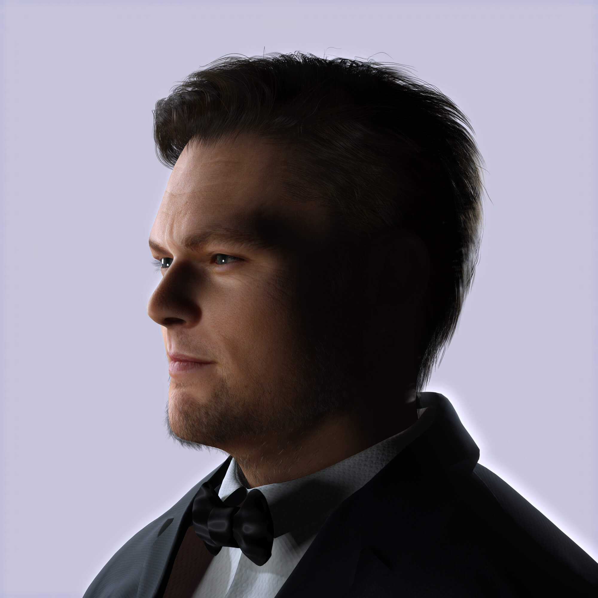 Leonardo DiCaprio 3D Model Low-poly by 3designer94