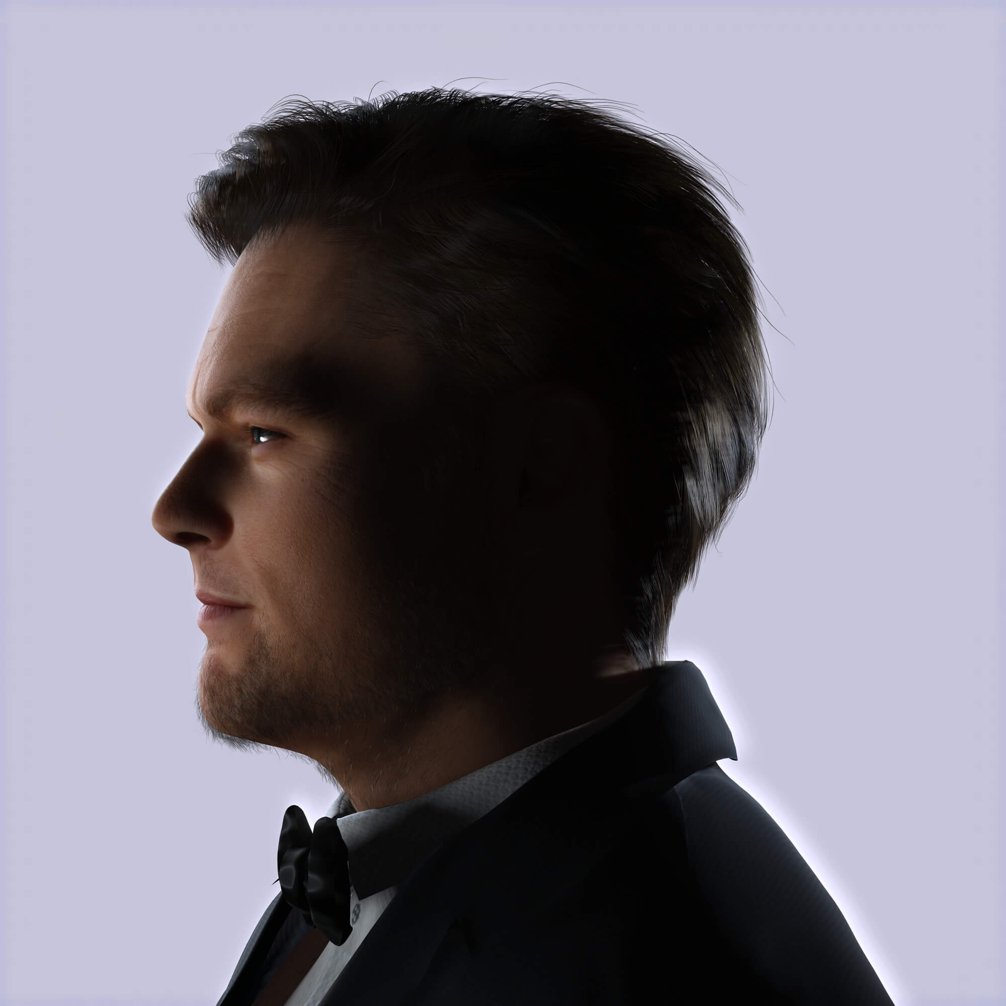 Leonardo DiCaprio 3D Model Low-poly by 3designer94