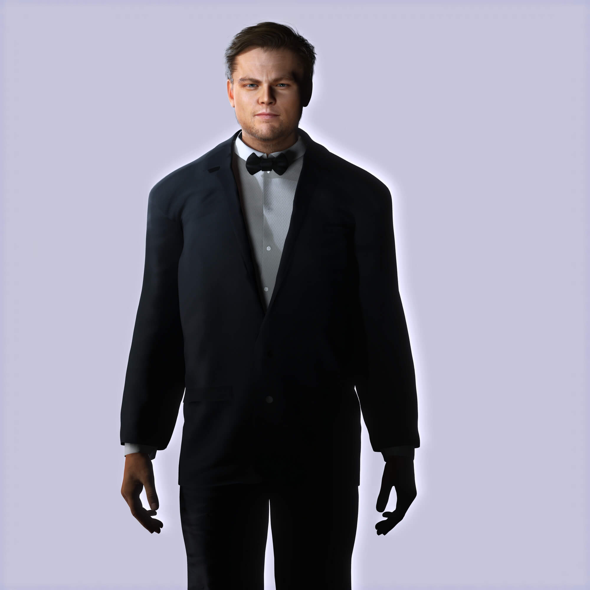 Leonardo DiCaprio 3D Model Low-poly by 3designer94