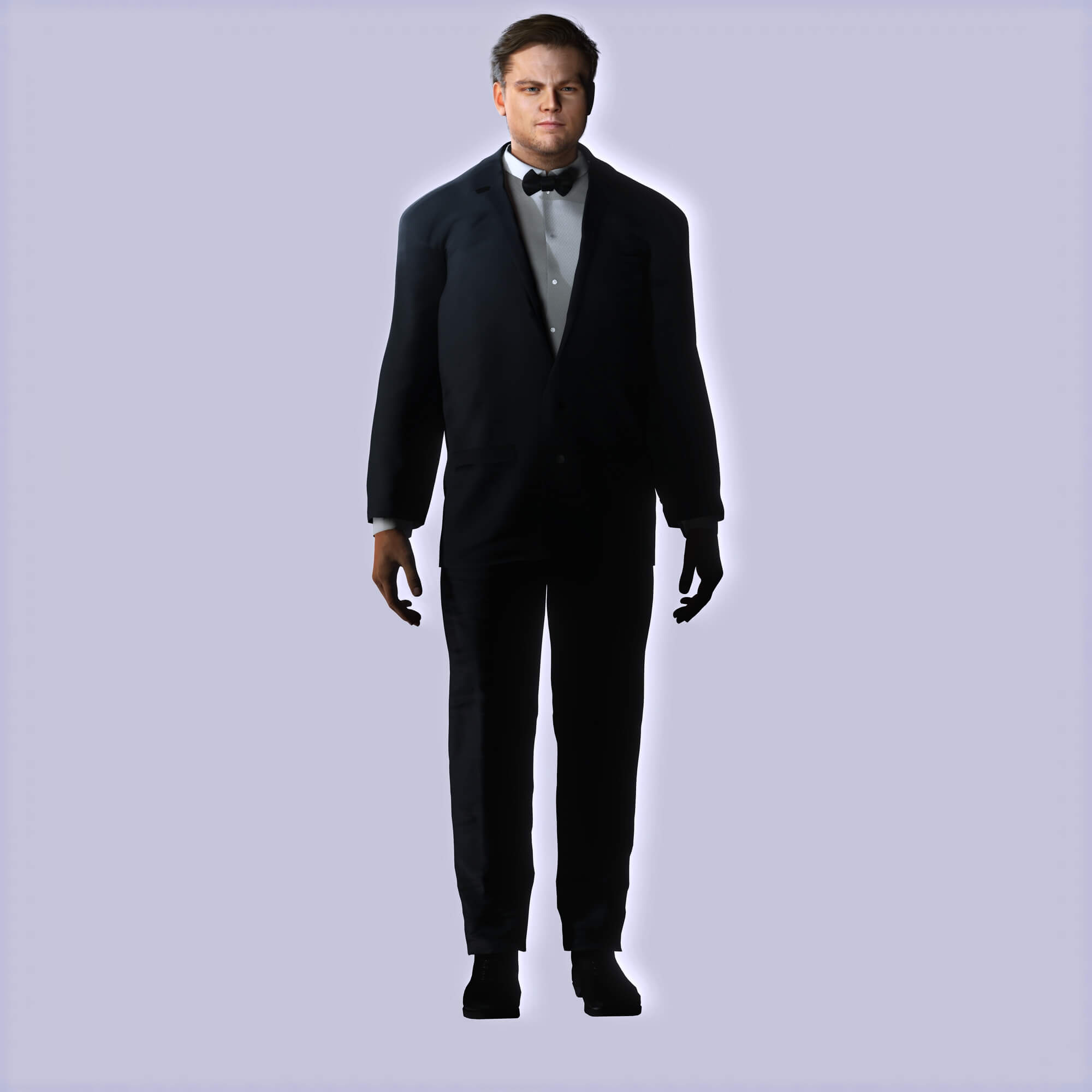 Leonardo DiCaprio 3D Model Low-poly by 3designer94