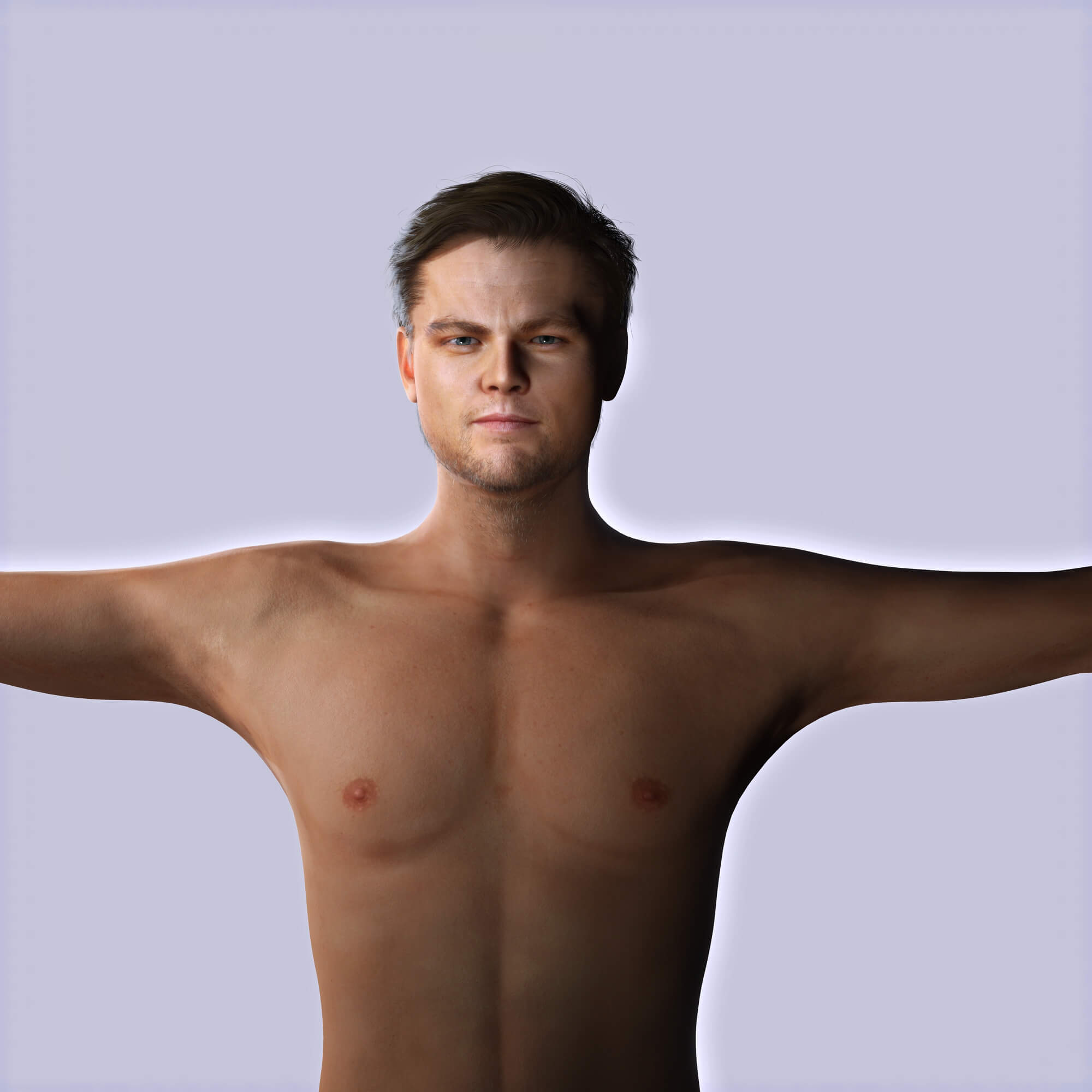 Leonardo DiCaprio 3D Model Low-poly by 3designer94