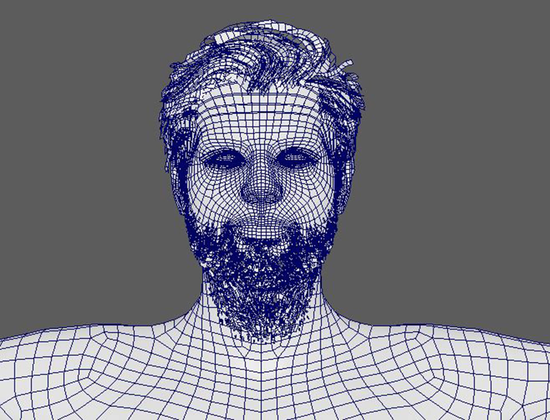 Leonardo DiCaprio 3D Model Low-poly by 3designer94