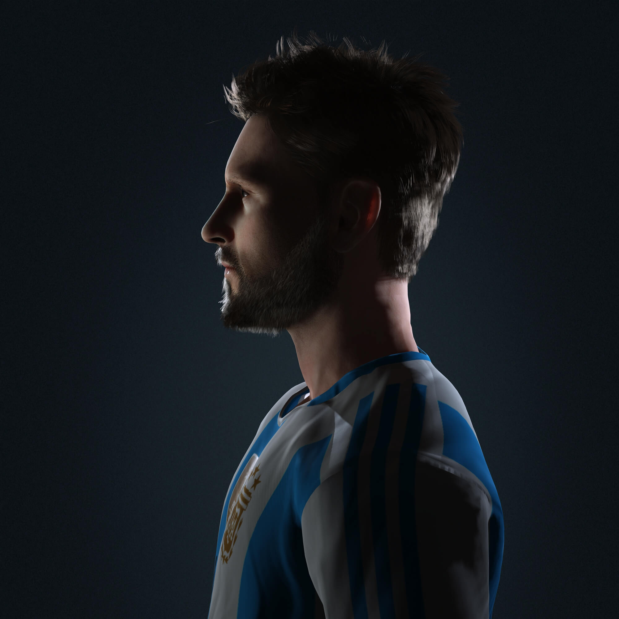 Lionel Messi Character Low-poly 3D model by 3designer94