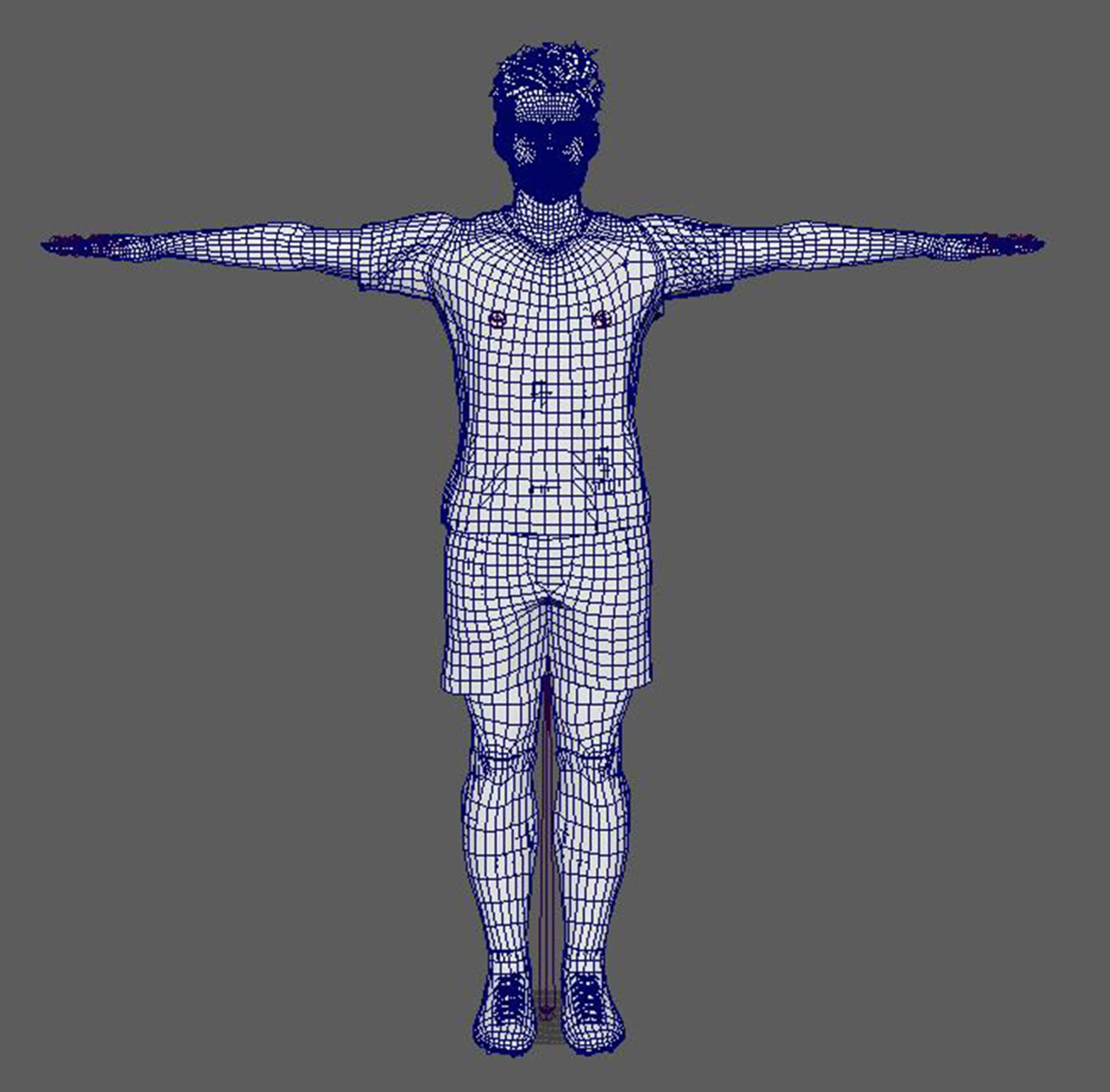 Lionel Messi Character Low-poly 3D model by 3designer94