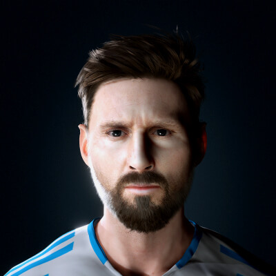 Lionel Messi Character Low-poly 3D model by 3designer94