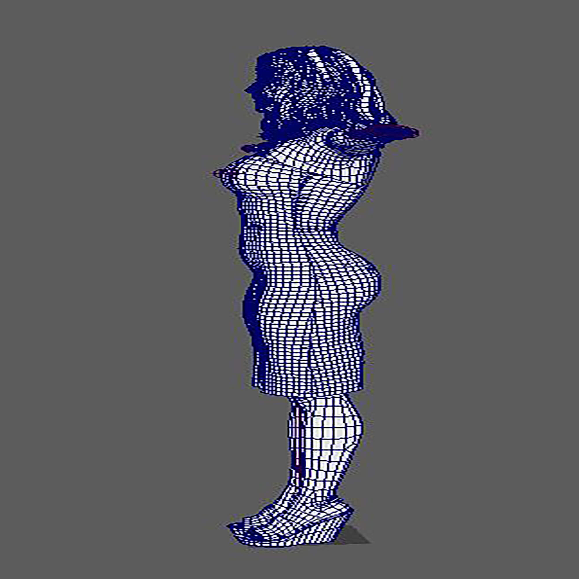 Melanie Lynskey Character Low Poly 3D Model by 3designer94