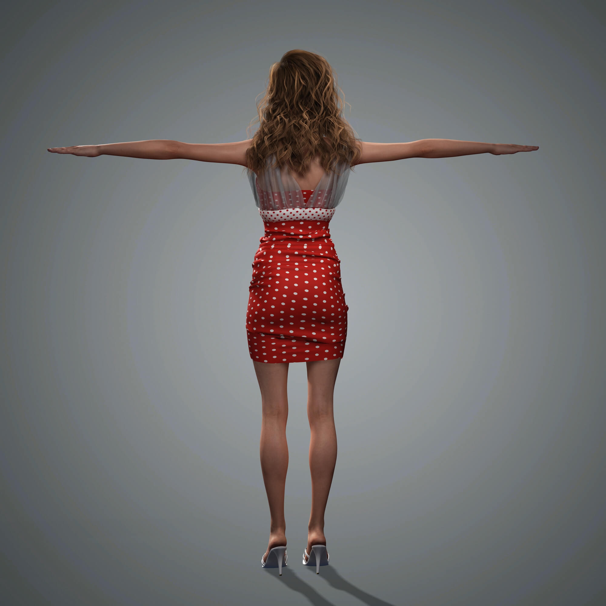 Miley Cyrus Character 3D Model Low Poly by 3designer94