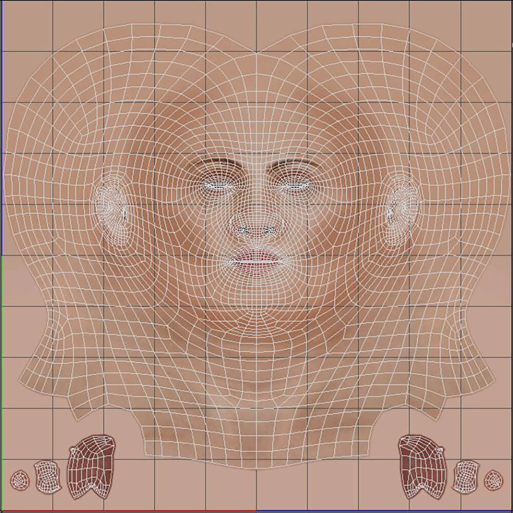 Miley Cyrus Character 3D Model Low Poly by 3designer94