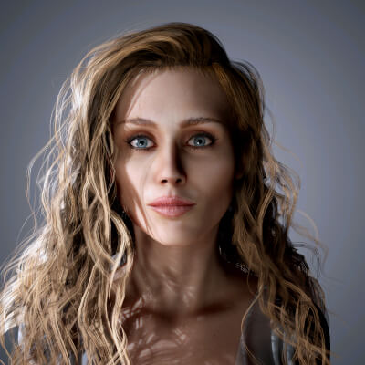 Miley Cyrus Character 3D Model Low Poly by 3designer94