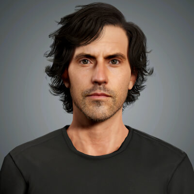 Milo Ventimiglia Character Low Poly 3D Model by 3designer94