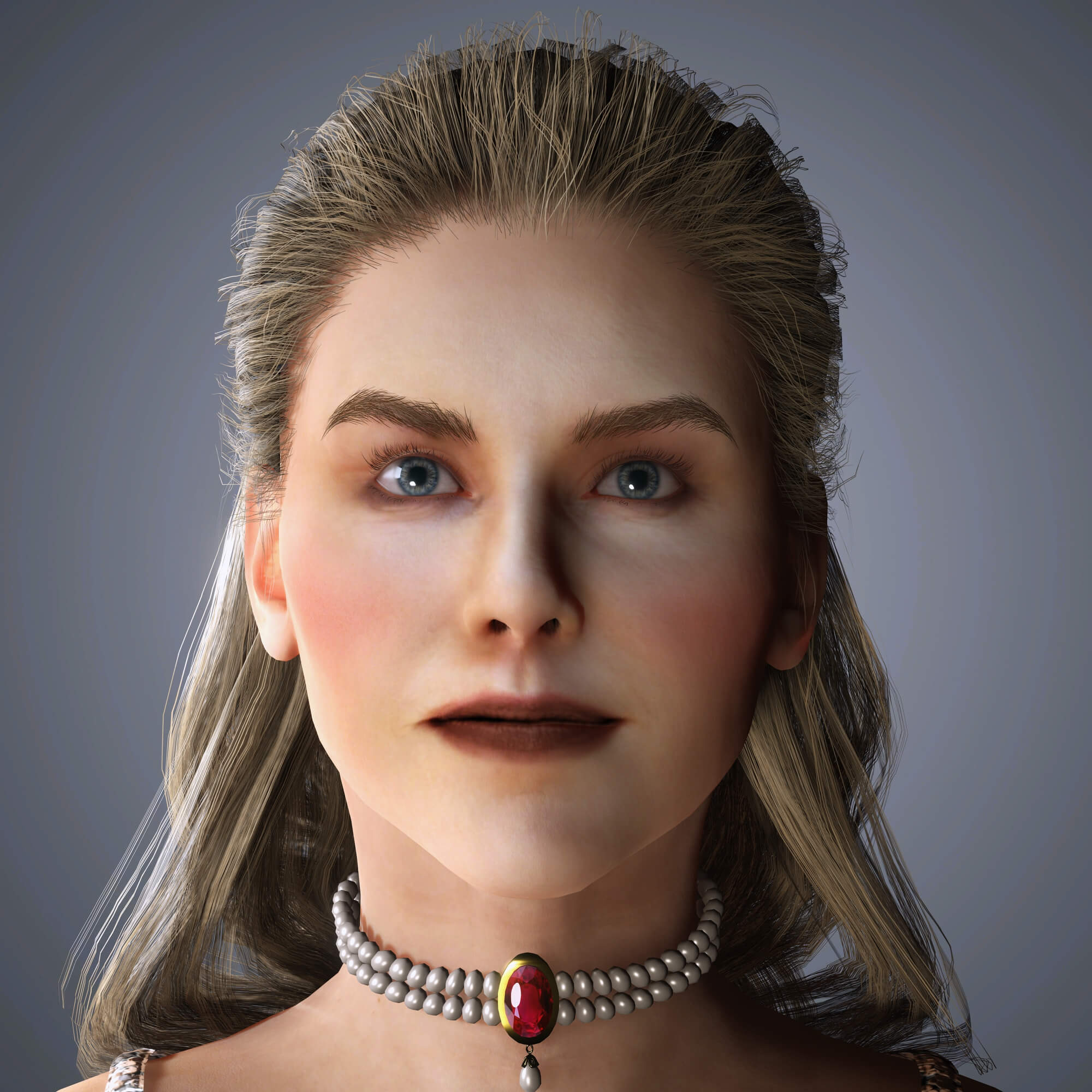 Nicole Kidman Character Low Poly 3d Model by 3designer94