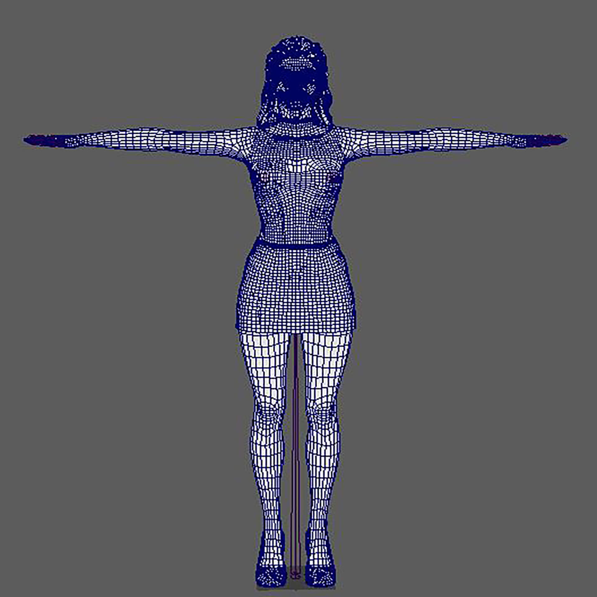 Nicole Kidman Character Low Poly 3d Model by 3designer94