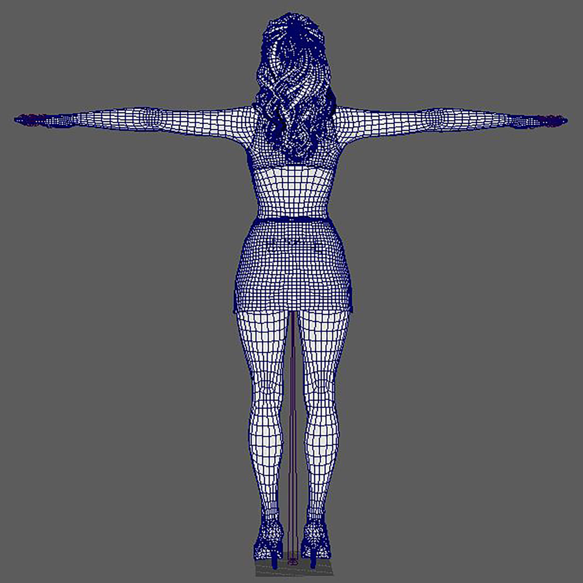 Nicole Kidman Character Low Poly 3d Model by 3designer94