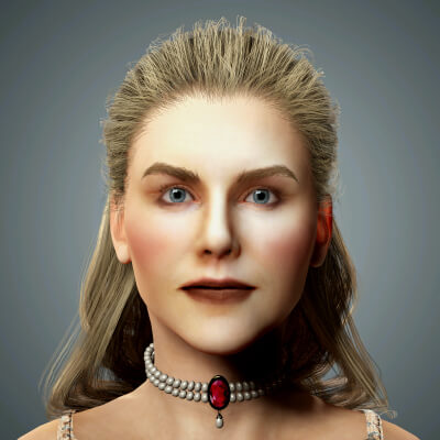 Nicole Kidman Character Low Poly 3d Model by 3designer94