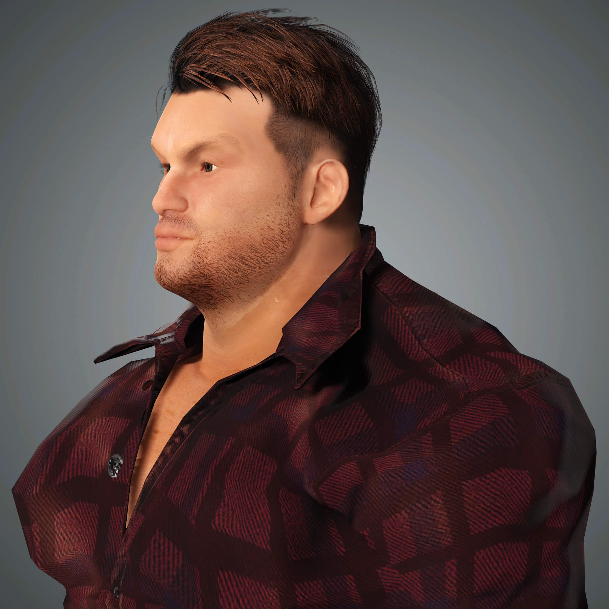 Overweight Man Character Ready for Game and Animation - 3D Model by ...
