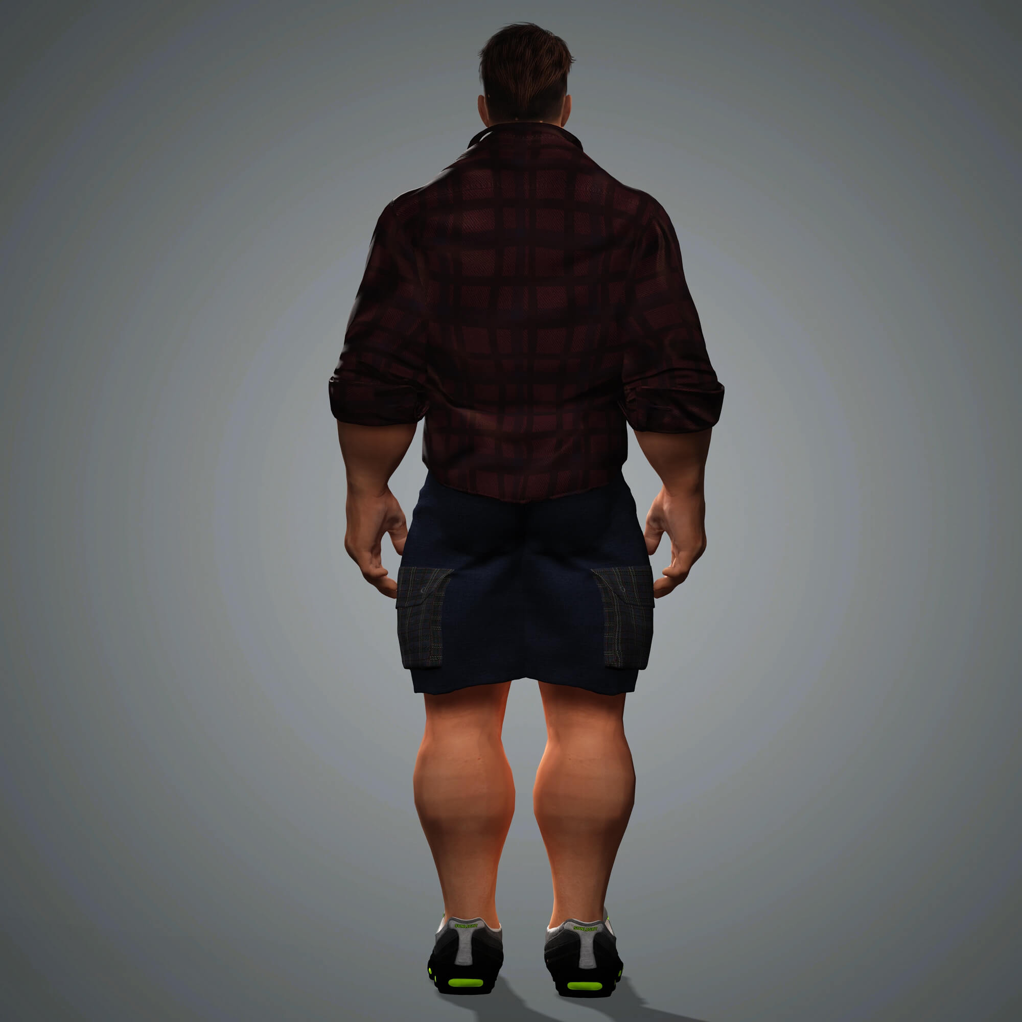 Overweight Man Character Ready for Game and Animation - 3D Model by ...