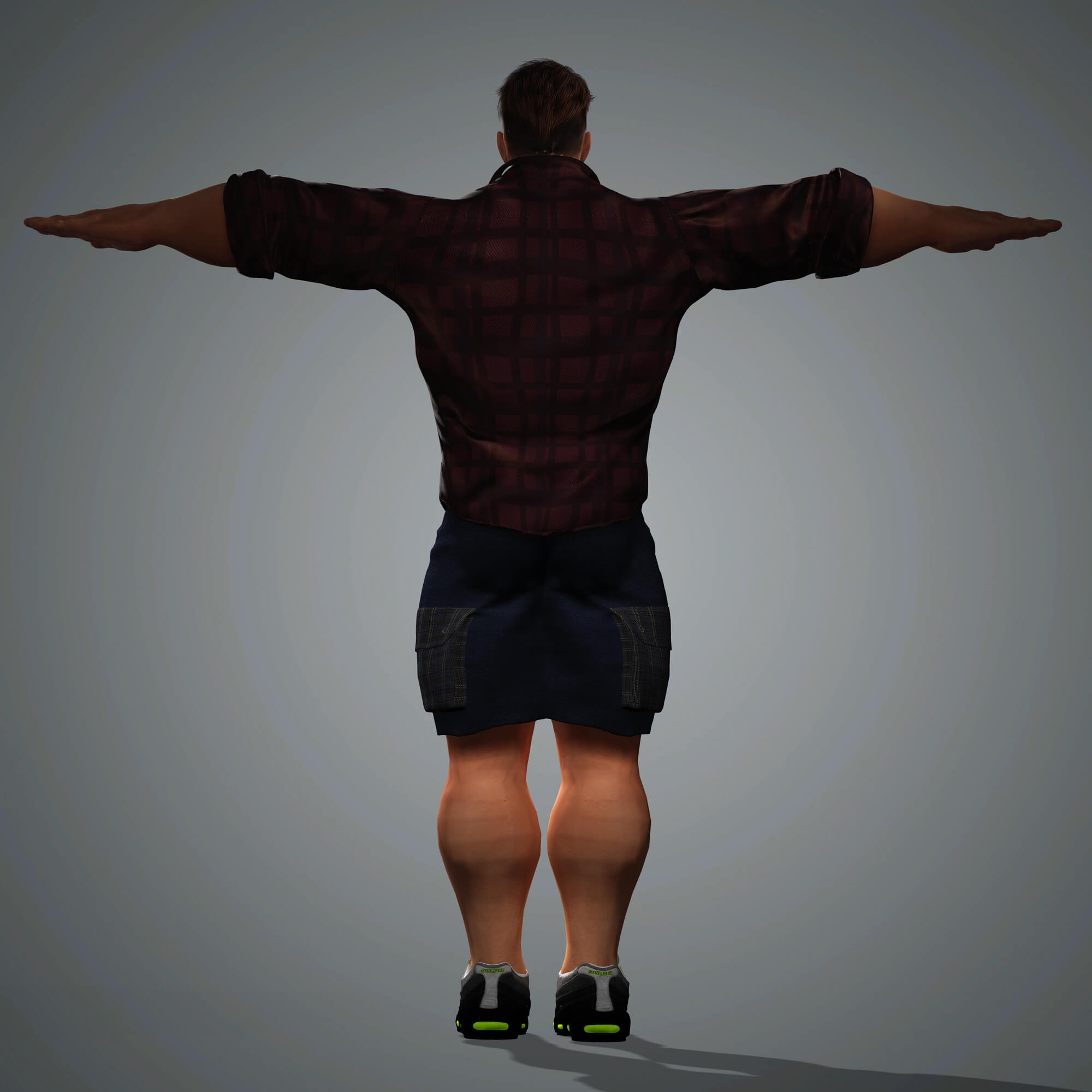 Overweight Man Character Ready for Game and Animation - 3D Model by ...