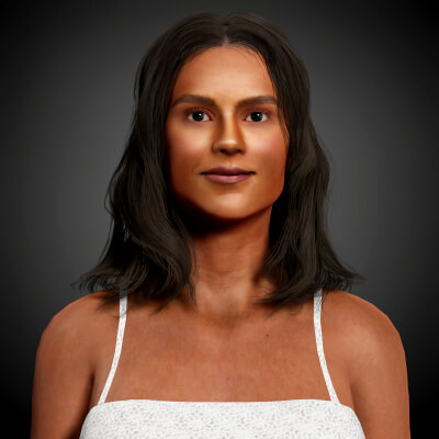 Simone Ashley Character Low Poly 3d Model by 3designer94