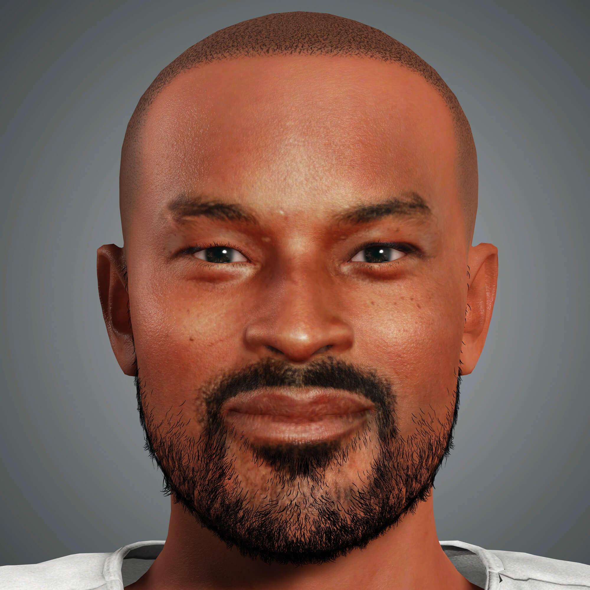 Tyson Beckford Character Low Poly 3D Model by 3designer94