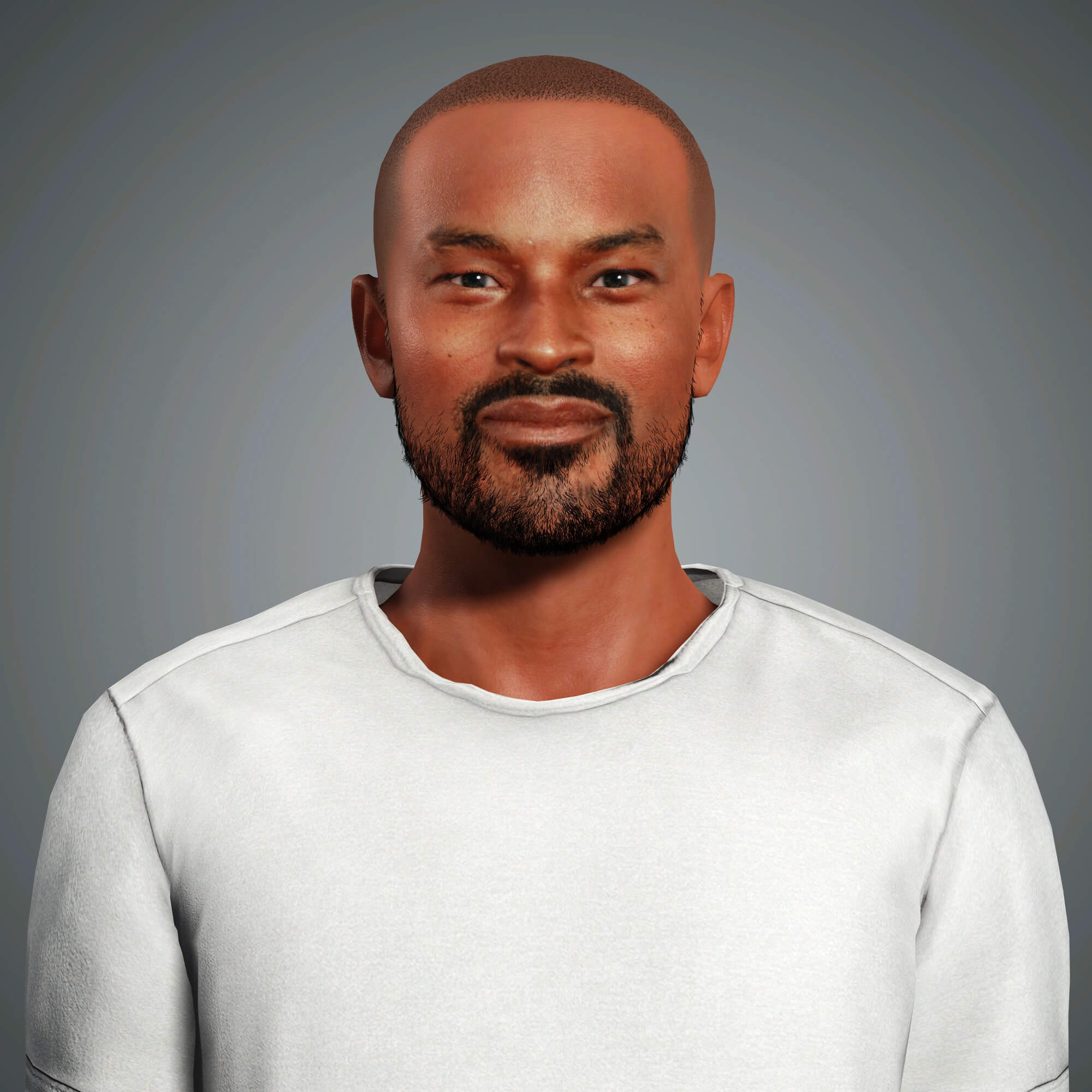 Tyson Beckford Character Low Poly 3D Model by 3designer94