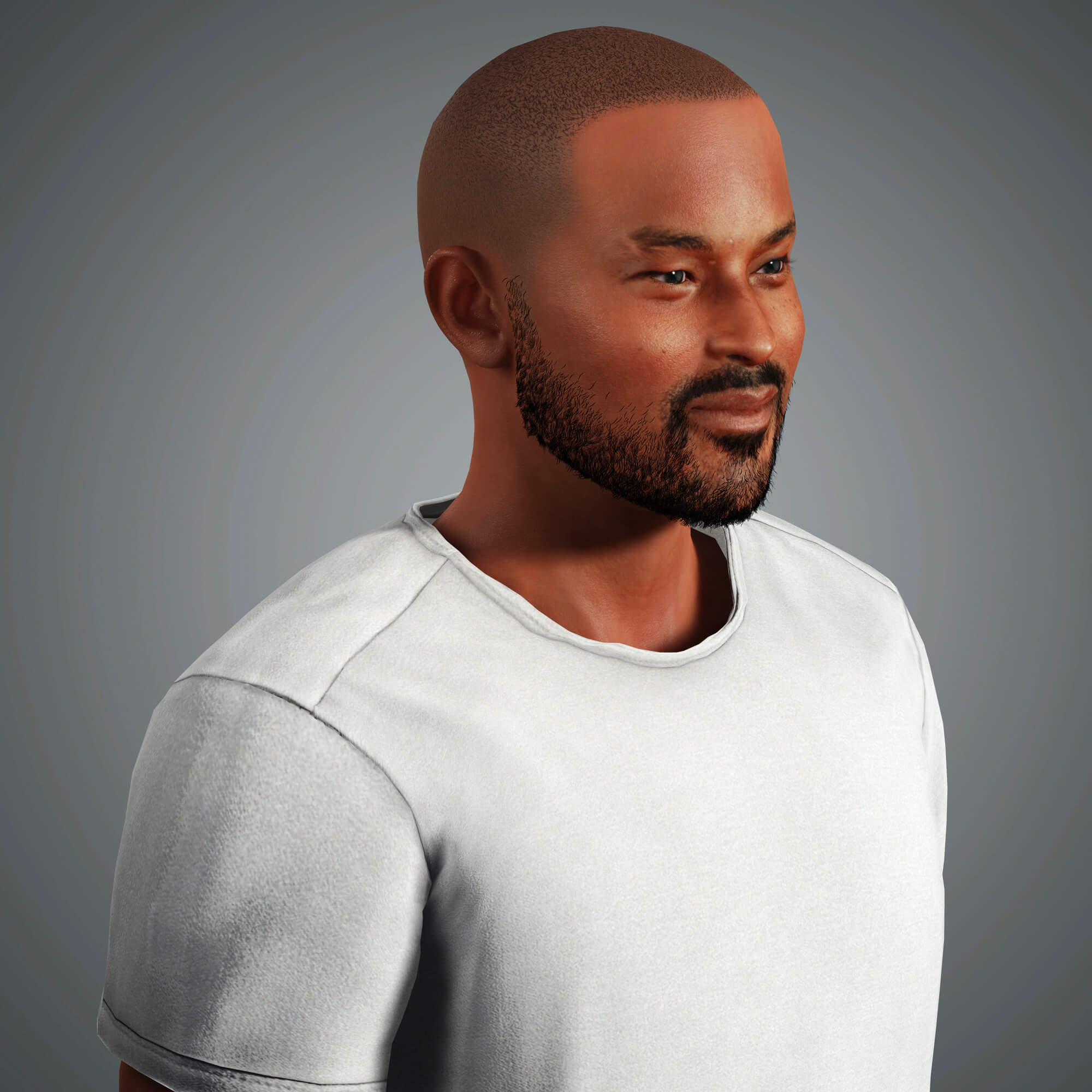 Tyson Beckford Character Low Poly 3D Model by 3designer94