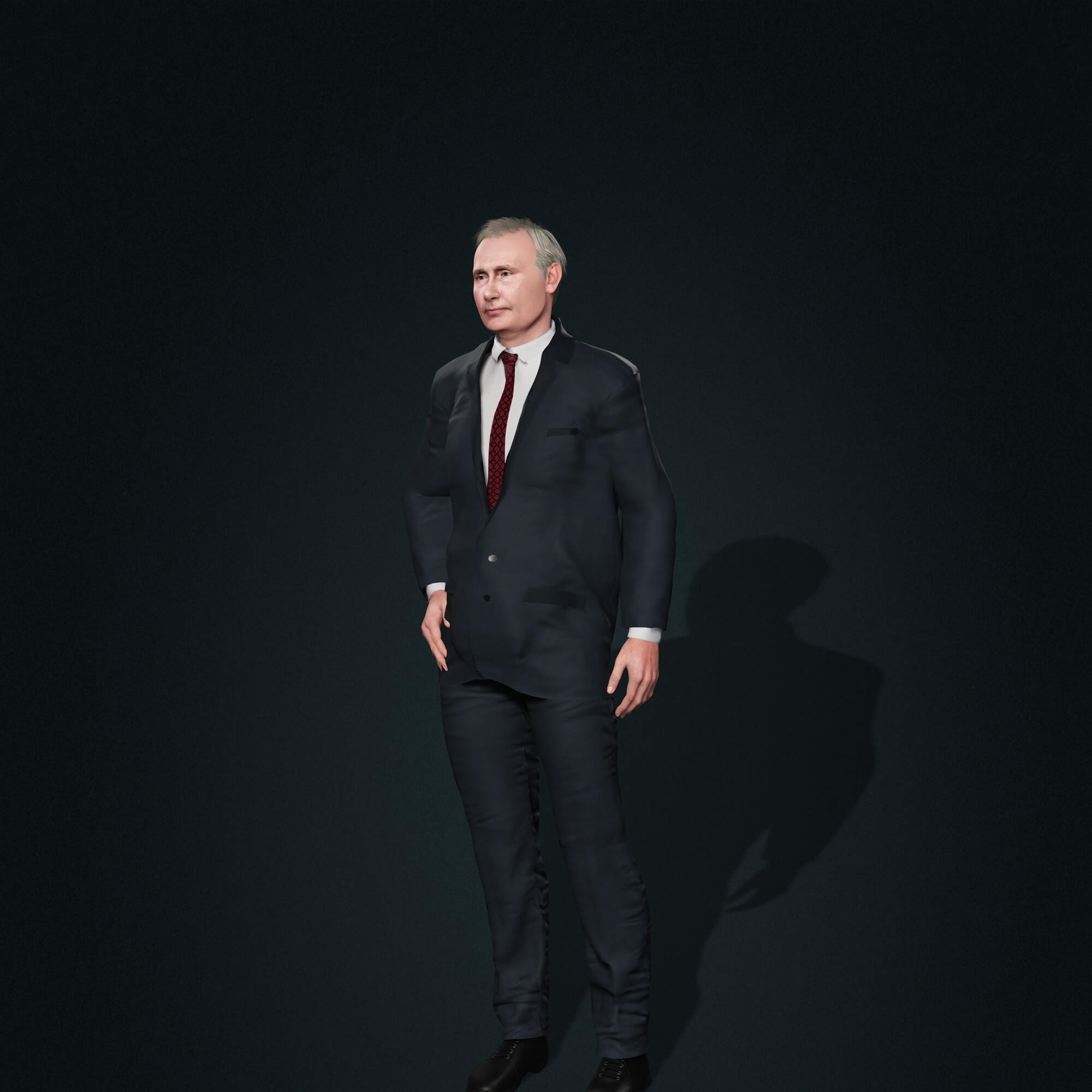 Vladimir Putin 3D Model - Hyper-Realistic - Low Poly by 3designer94