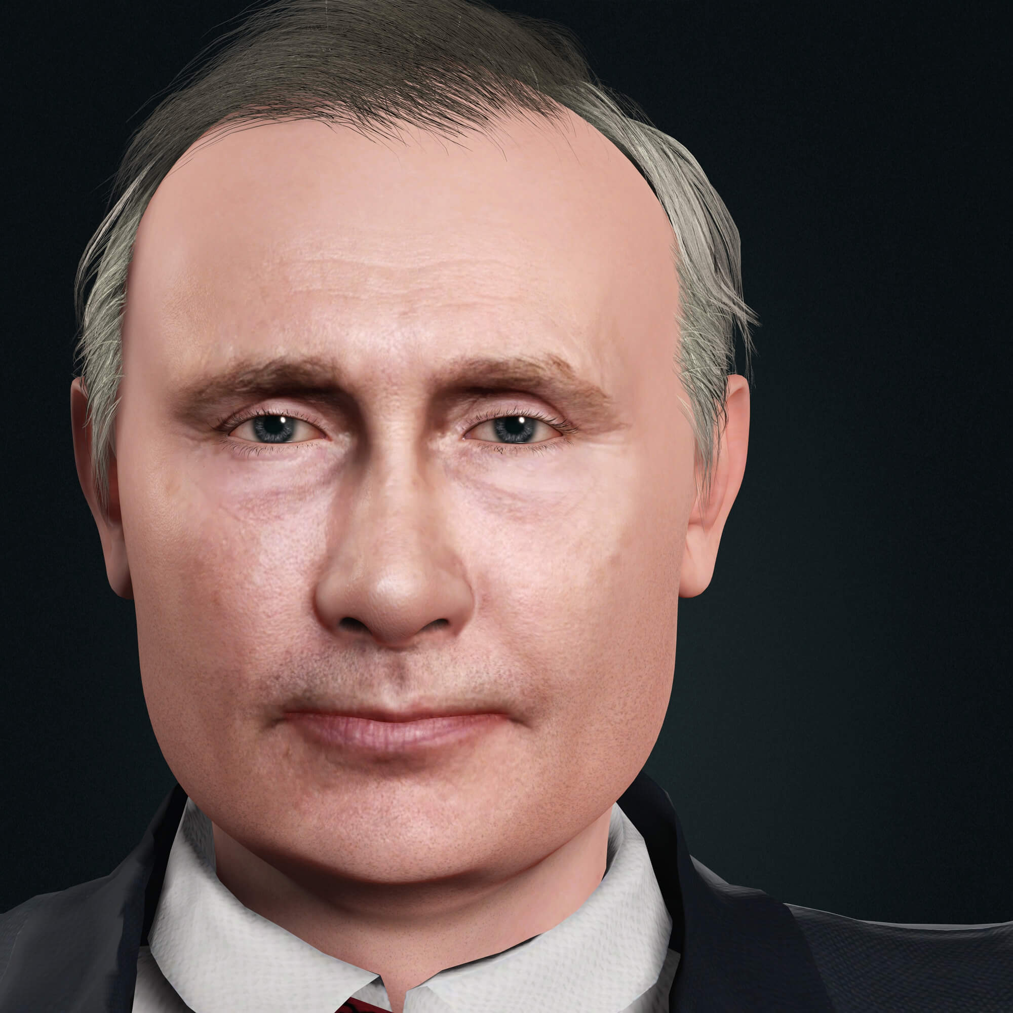 Vladimir Putin 3D Model - Hyper-Realistic - Low Poly by 3designer94
