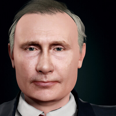 Vladimir Putin 3D Model - Hyper-Realistic - Low Poly by 3designer94