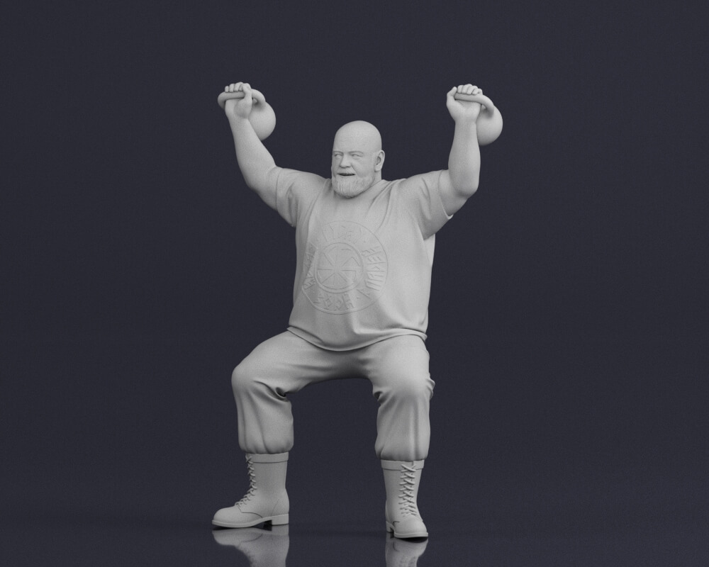 001547 Weightlifter - 3D Model by 3DFarm