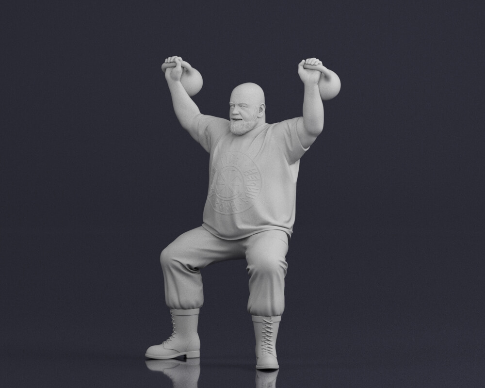 001547 Weightlifter - 3D Model by 3DFarm