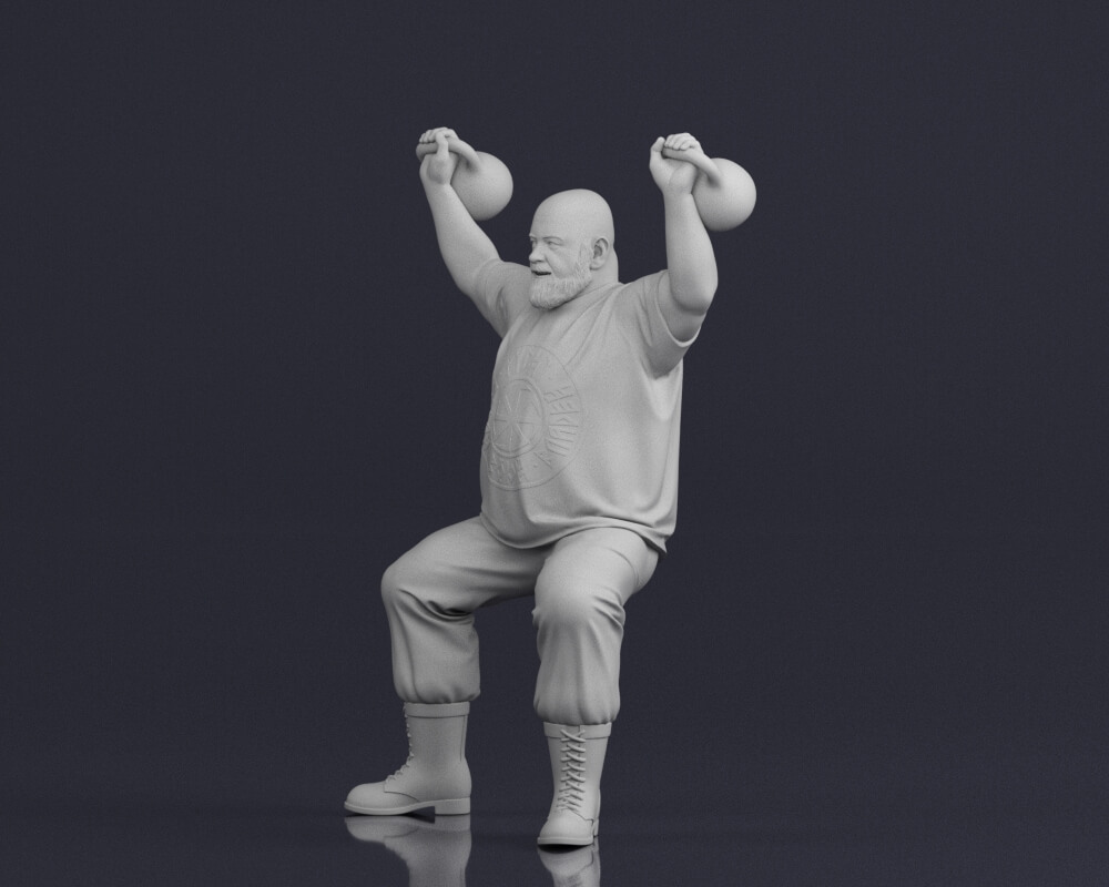001547 Weightlifter - 3D Model by 3DFarm