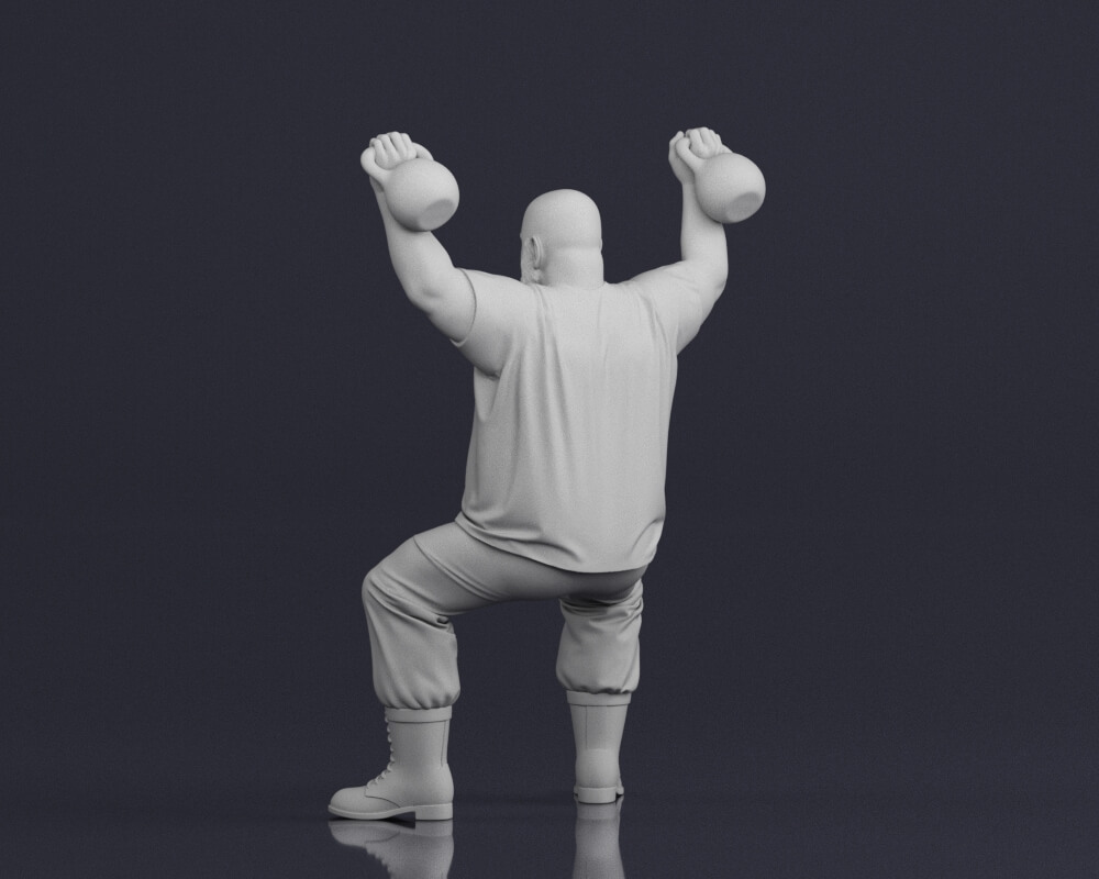 001547 Weightlifter - 3D Model by 3DFarm