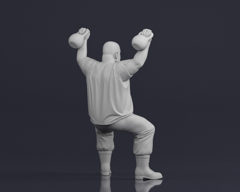 001547 Weightlifter - 3D Model by 3DFarm