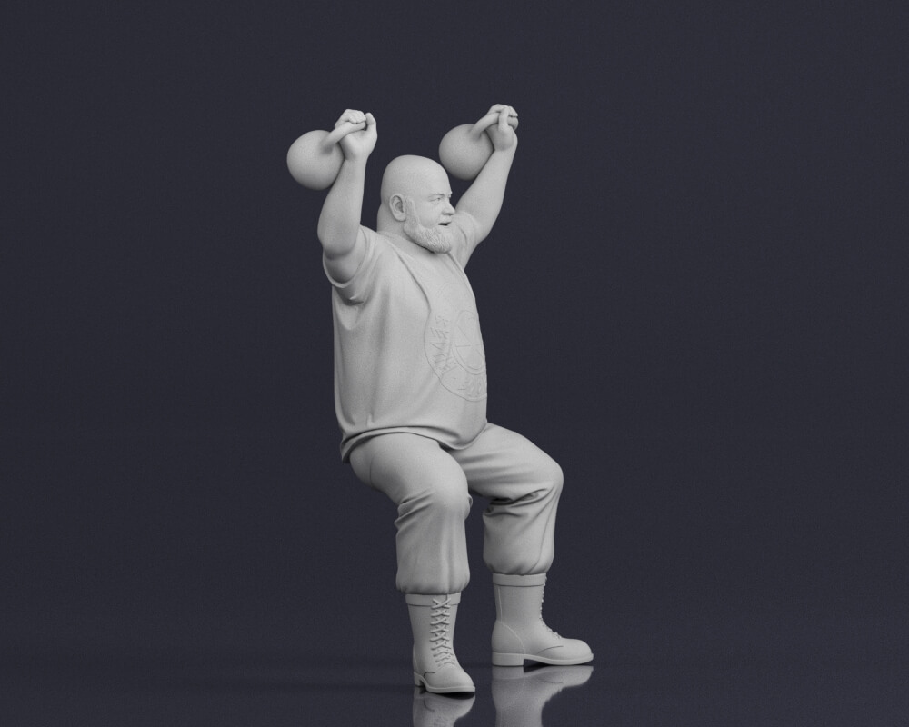 001547 Weightlifter - 3D Model by 3DFarm
