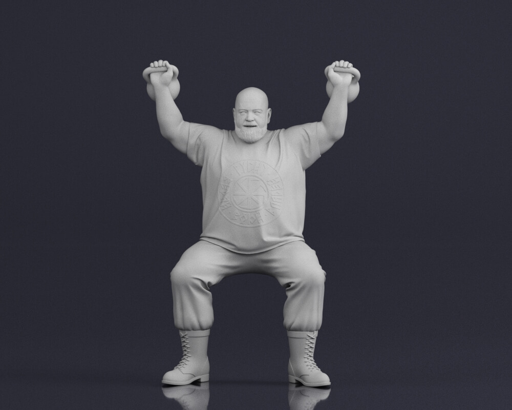 001547 Weightlifter - 3D Model by 3DFarm