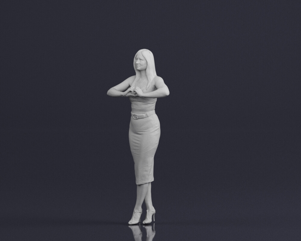 001553 Woman in a Professional Stance - 3D Model by 3DFarm